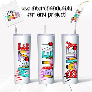 Teacher Alpha Doodle Letters PNG | School Letters | Back to School ...