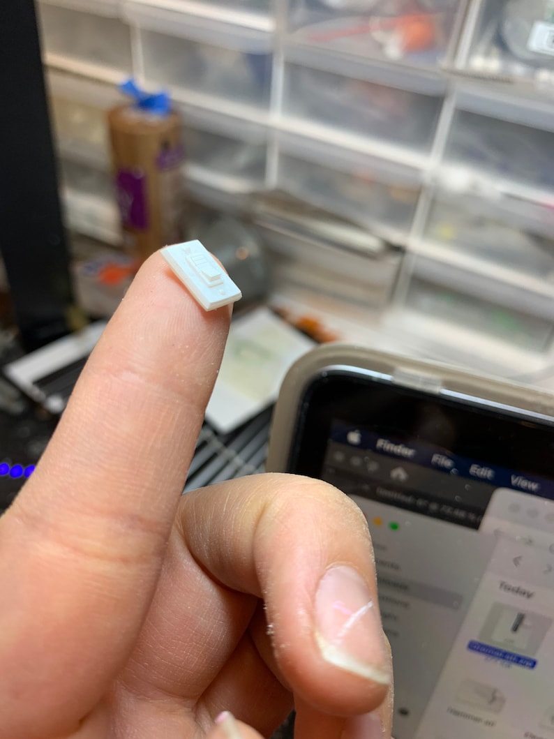 STL File 1/12 Scale Dollhouse Miniature Modern Rocker Light Switch 2 - Etsy