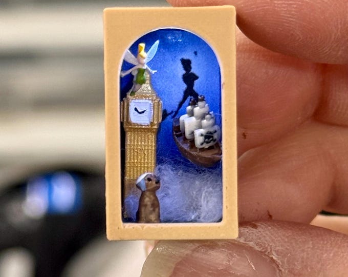 1/12 Scale Dollhouse Miniature Neverland Book Nook - Etsy