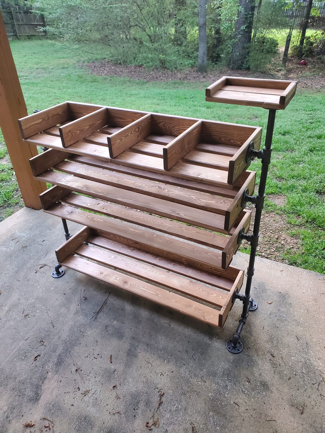 Handmade Reclaimed Cubbies Wood Shoe Stand/ Boot Level / Rack ...