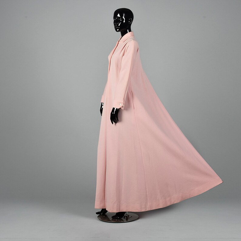 Large Pink Knit Maxi Dress With Reversible Cape Custom Made - Etsy