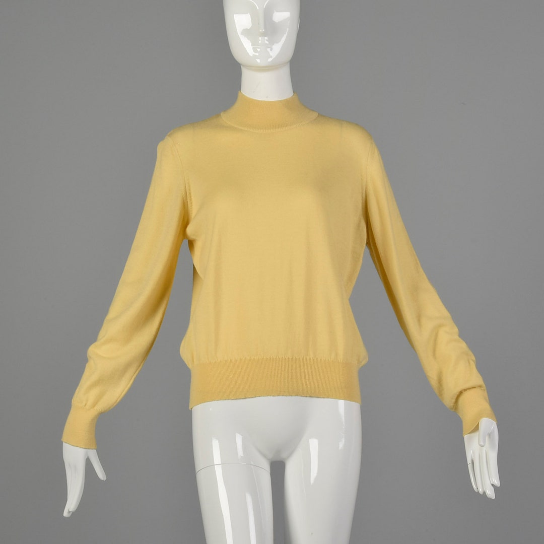 Large Kasha De Rodier 1980s Lightweight Cream Mockneck Sweater - Etsy