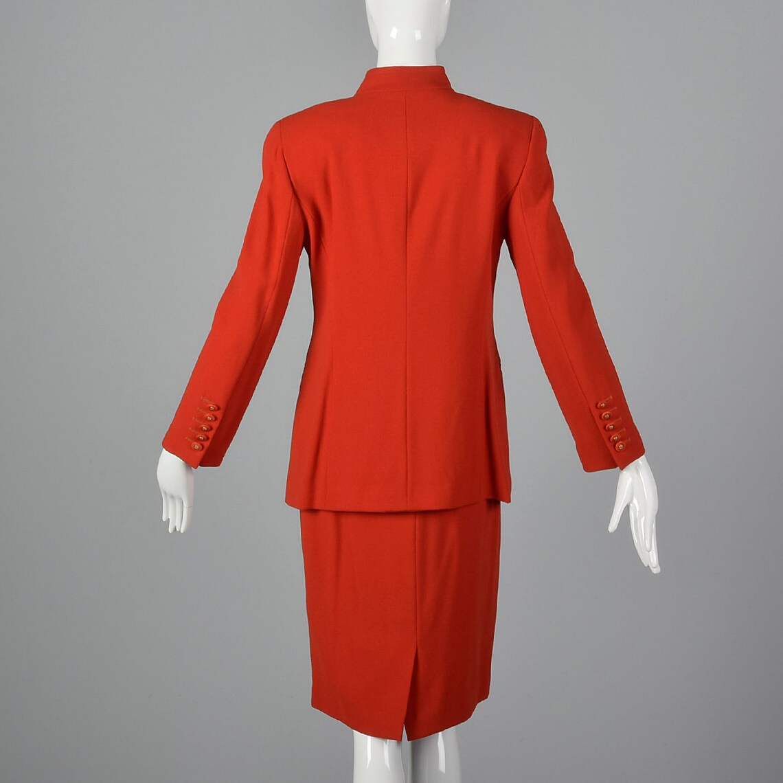 Medium 1980s Louis Feraud Suit Red Skirt Suit Wool Crepe Wool - Etsy