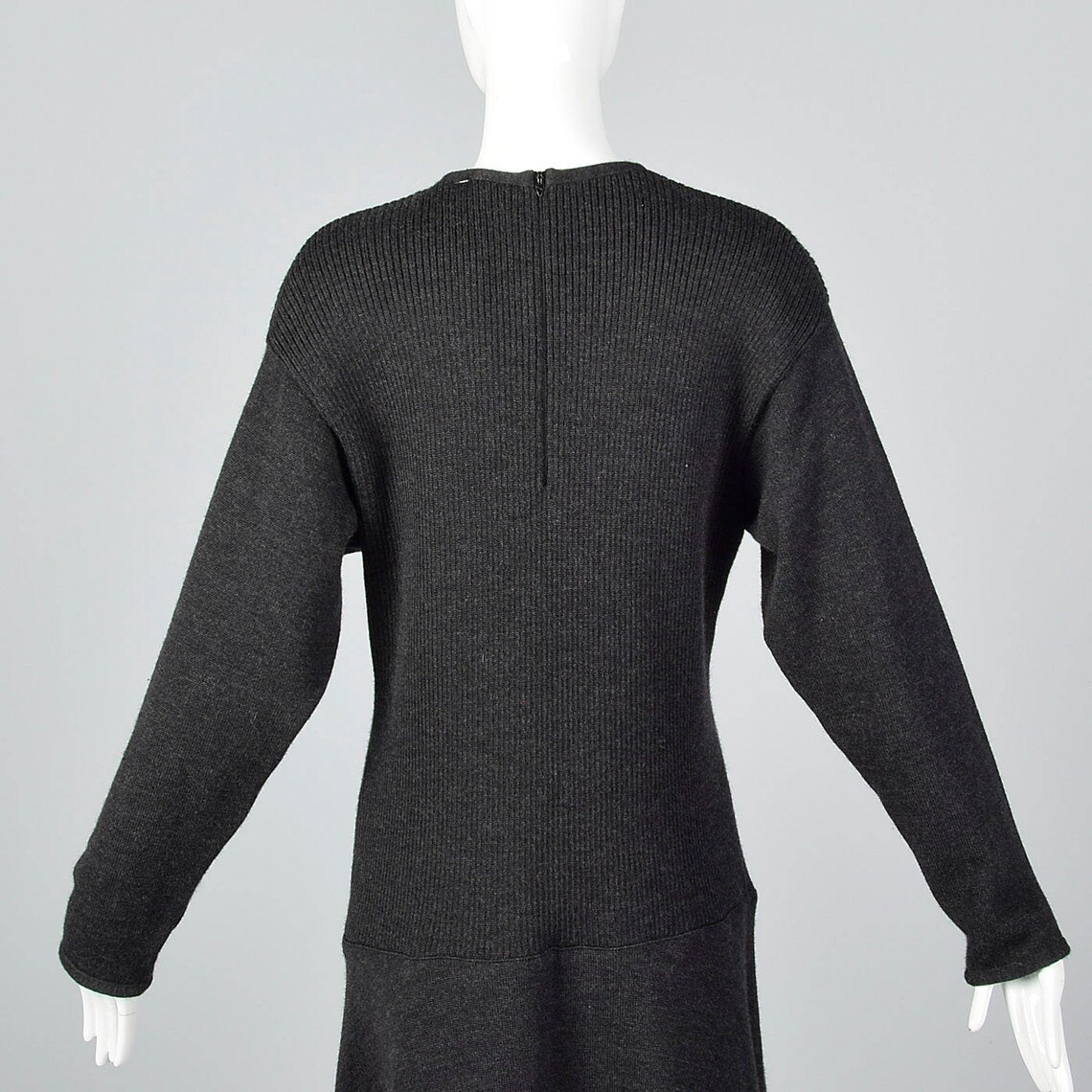 Medium 1970s Lilli Ann I. Magnin Gray Sweater Dress Long | Etsy