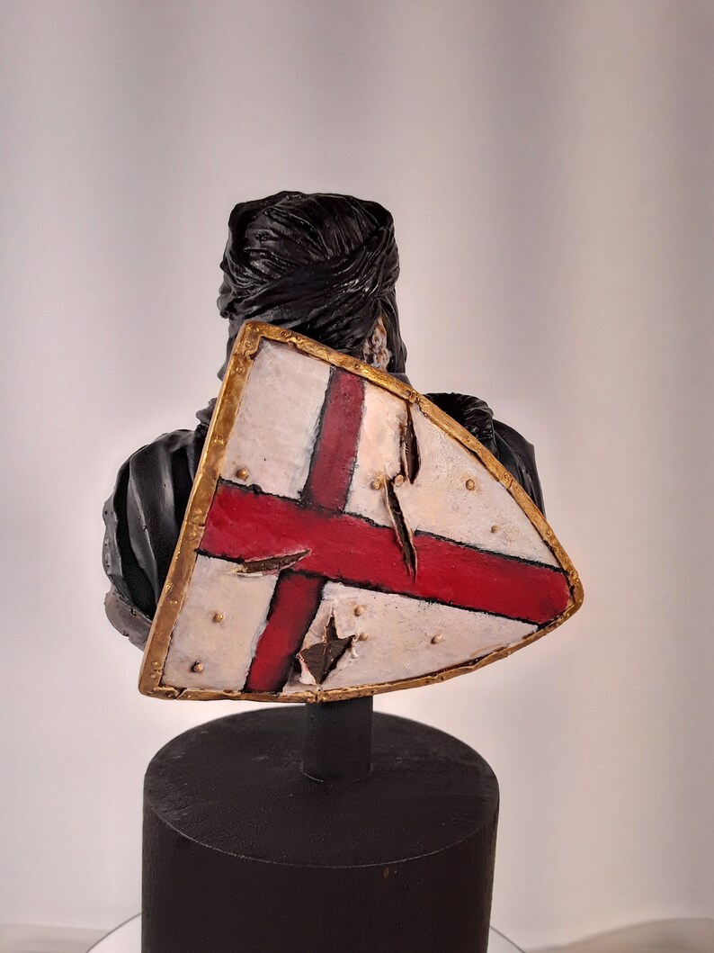 Templar Knight 1/10 Resin Bust Hand Painted Young Miniature - Etsy
