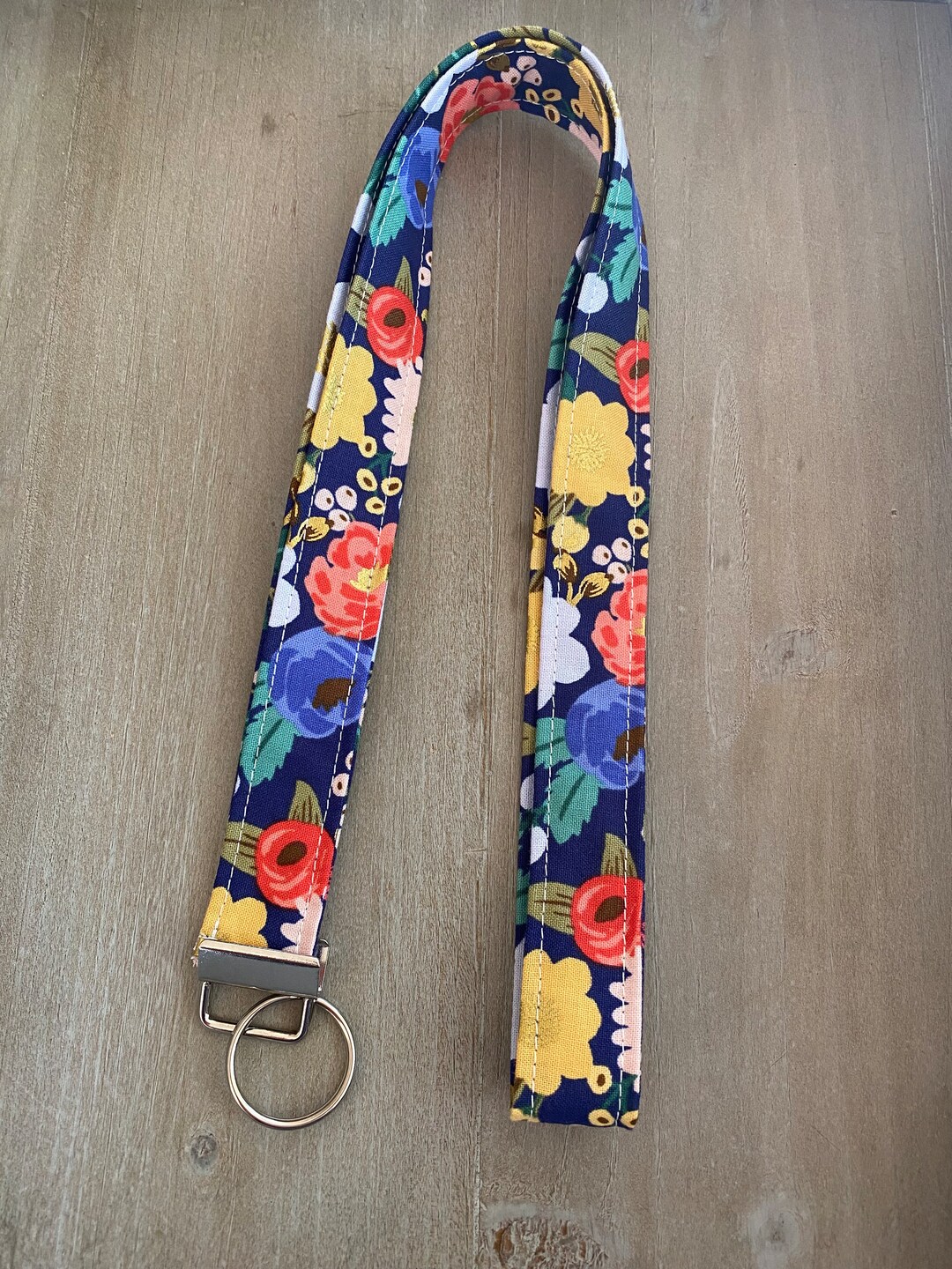 Rifle Paper Lanyard - Handmade - Handmade Lanyard- Floral Lanyard ...