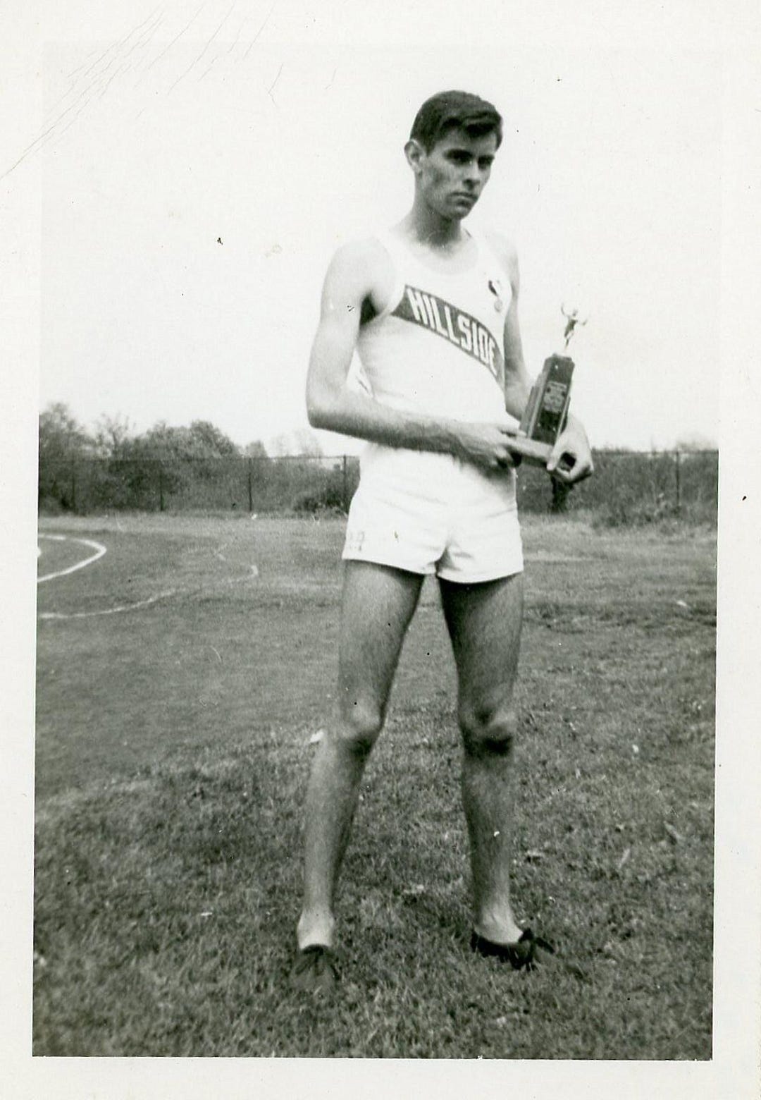 1940's Hillside High School Track Team Winner With Trophy Photograph ...