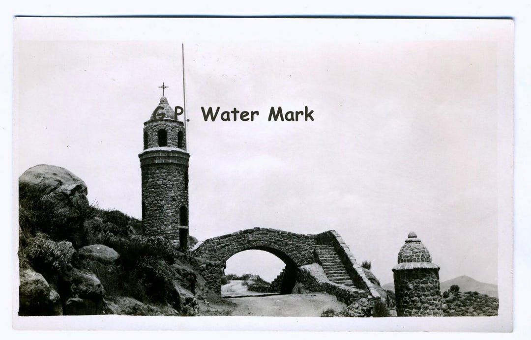 1920's Frank Miller Bridge & Peace Tower Mt Rubidoux Riverside ...