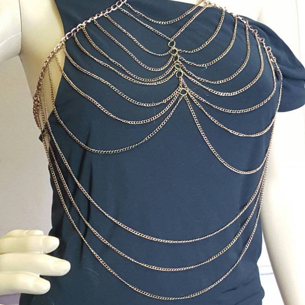 Breast Chain Harness - Etsy