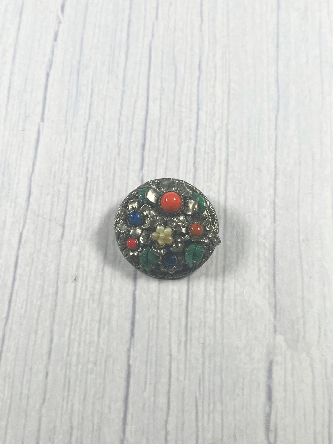 Celtic Jewel Brooch Colourful Brooch Unusual Broochvintage - Etsy