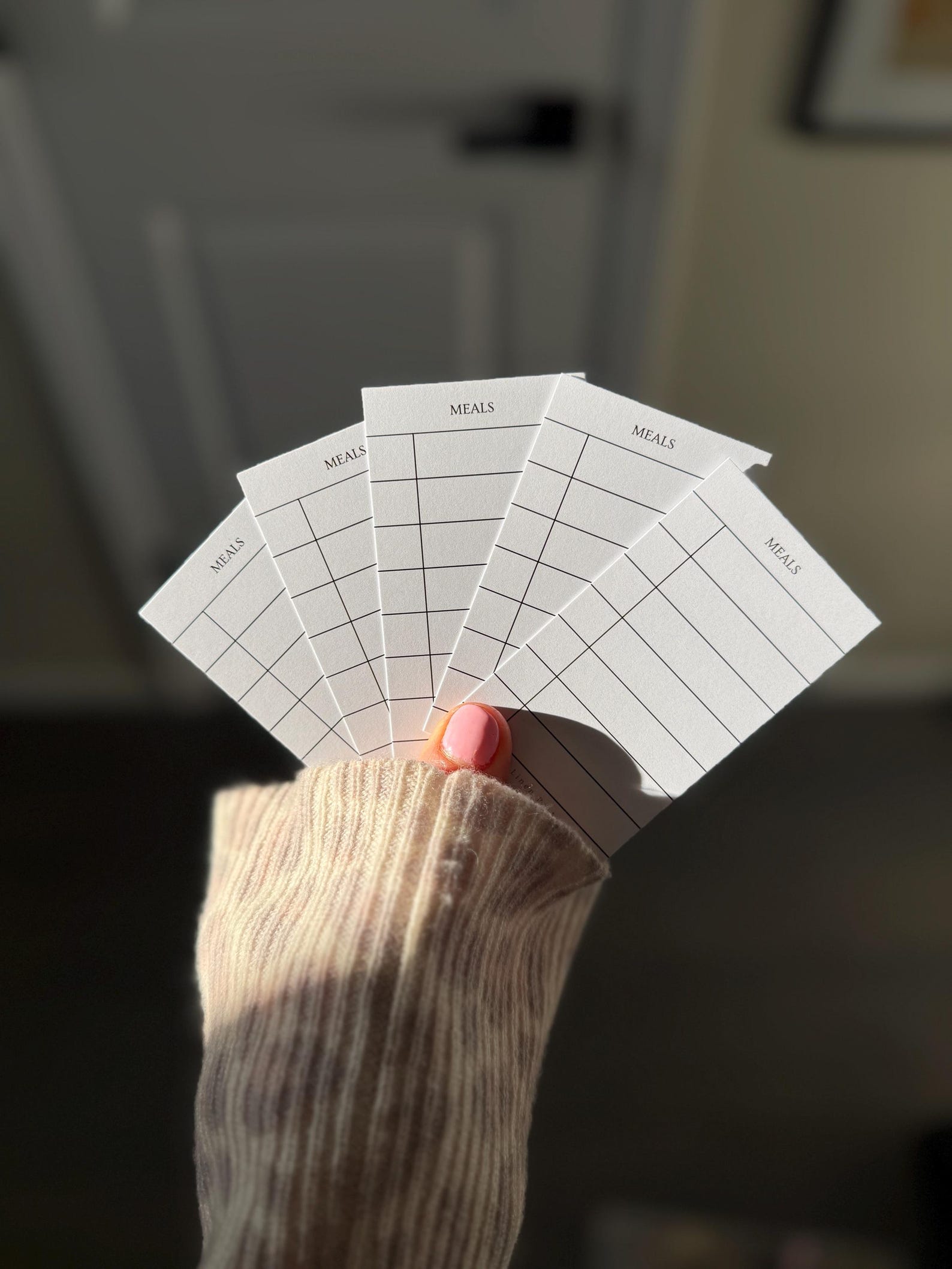 Printed Meal Planner Card Mini Planner Cards Insert Cards for Journal ...