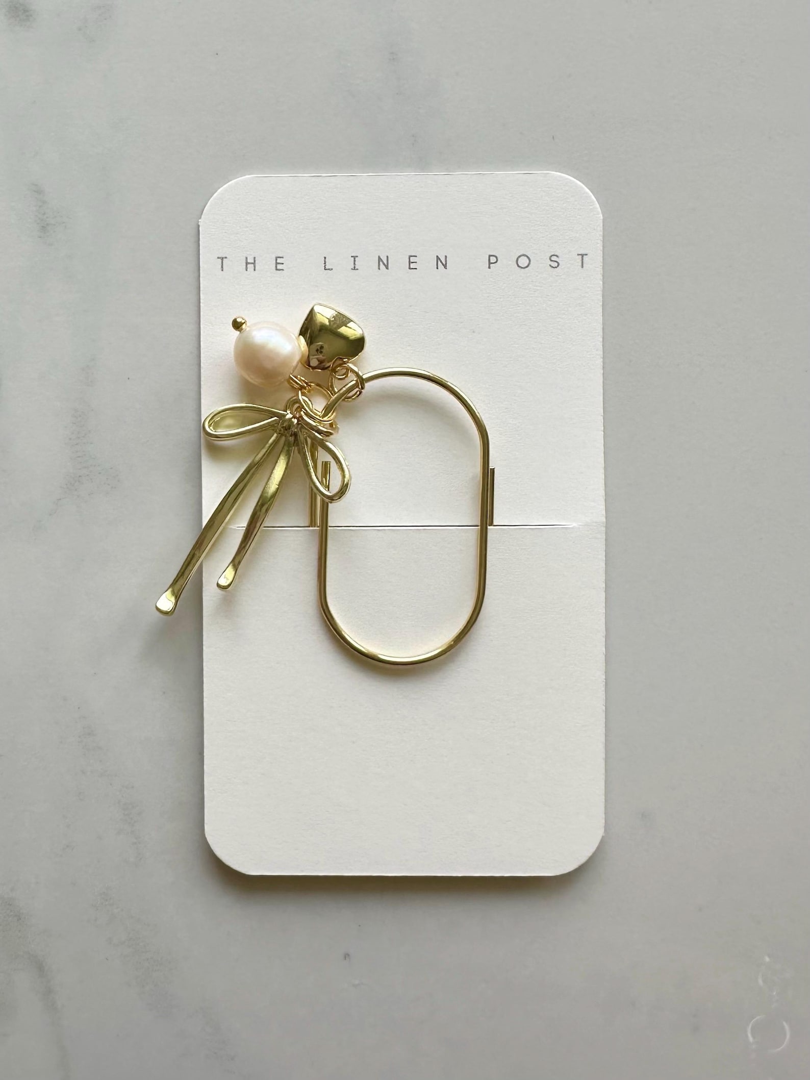 Planner Paper Clip | Pearl Heart Gold Plated Bookmark for Journal ...