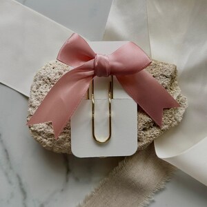 Bow Pen Holder Bookmark Journal | Accessories | Cute Planning Accessory ...