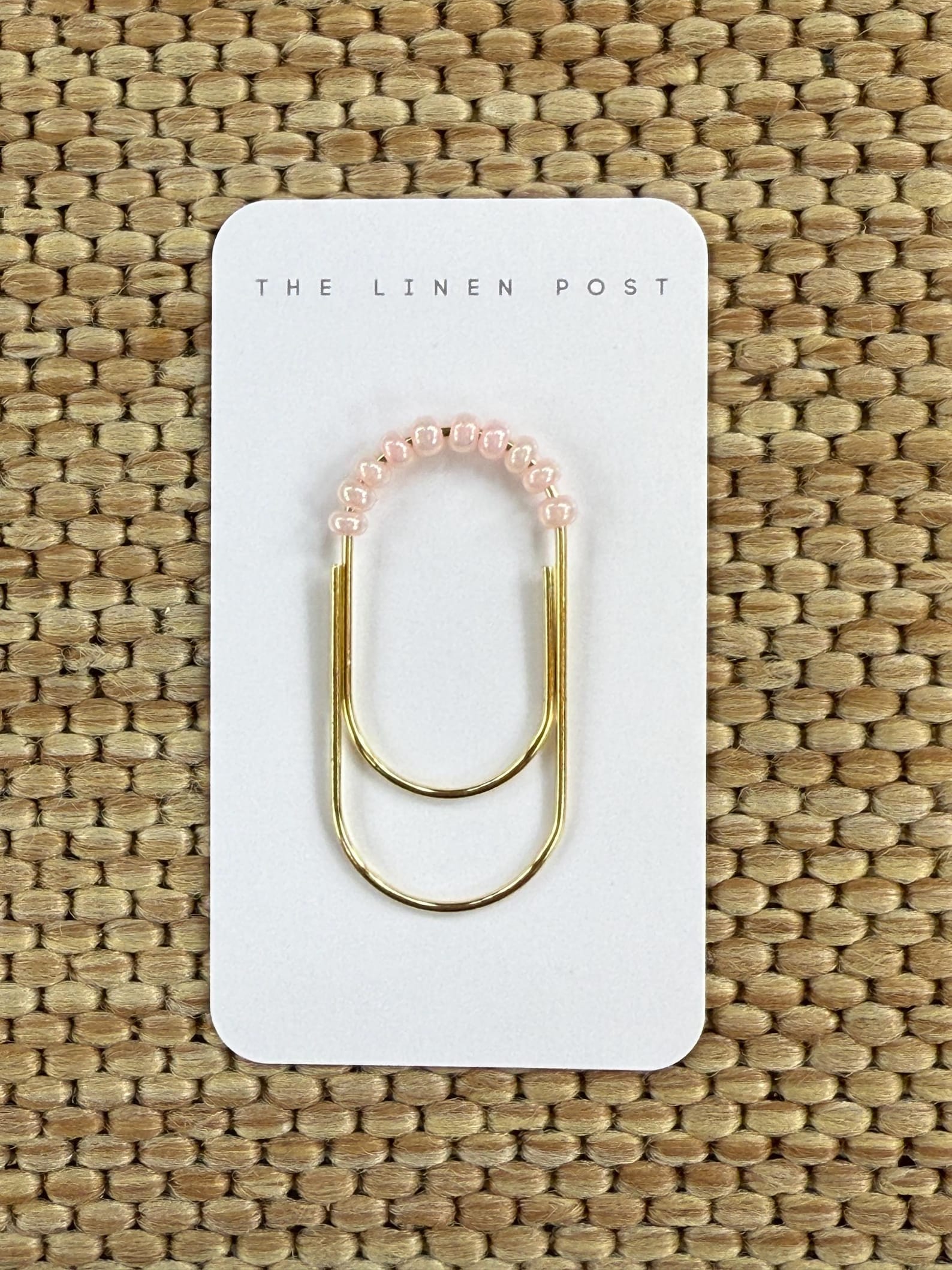 Planner Paper Clip | Beaded Bookmark for Journal | Pink Planner ...