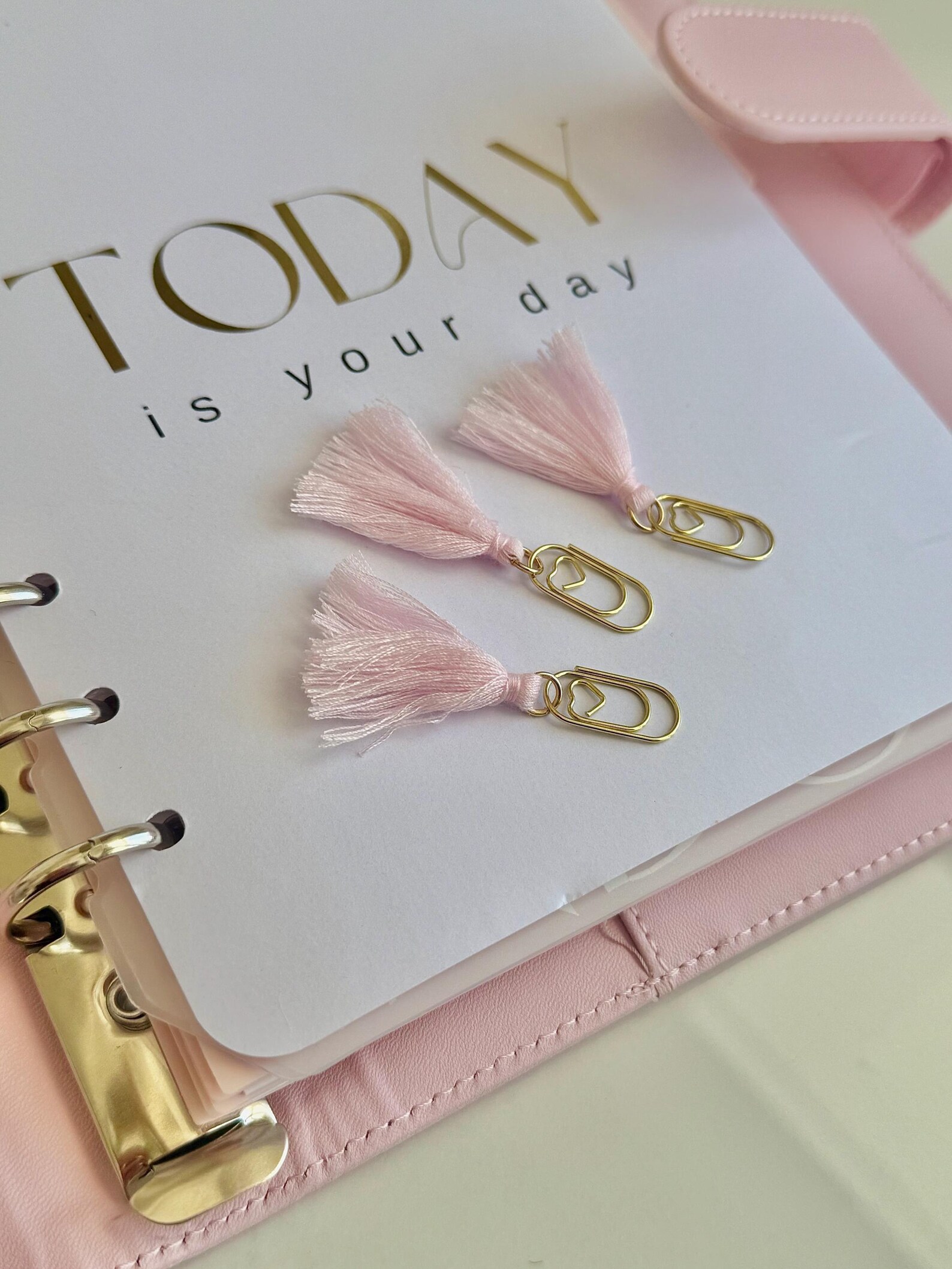 Valentines Mini Gold Paper Clips for Planner Decor for Journal Cute ...