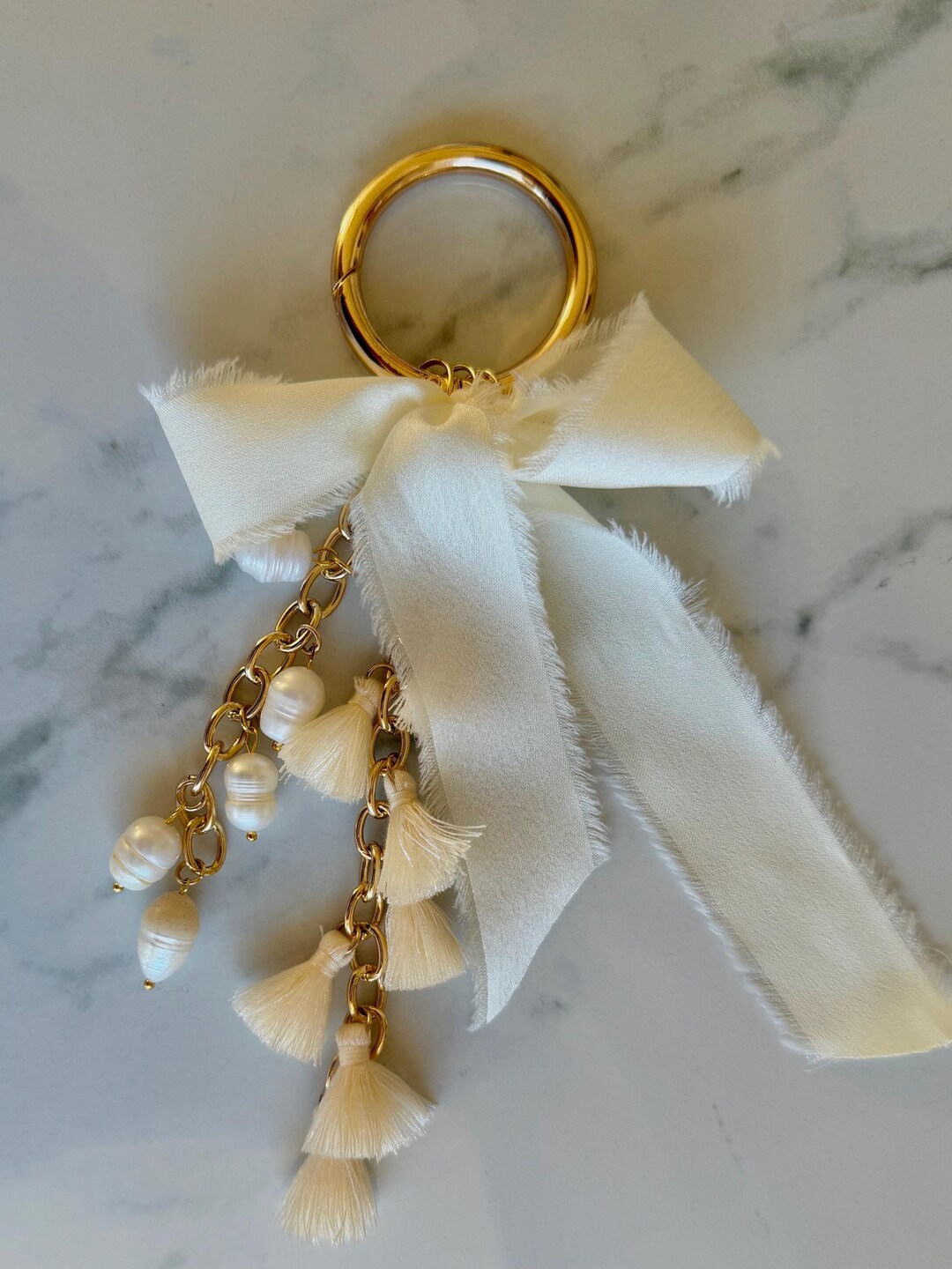 Gold Bag Charm Keychain Holder High End Bag Accessory for Bag Purse ...