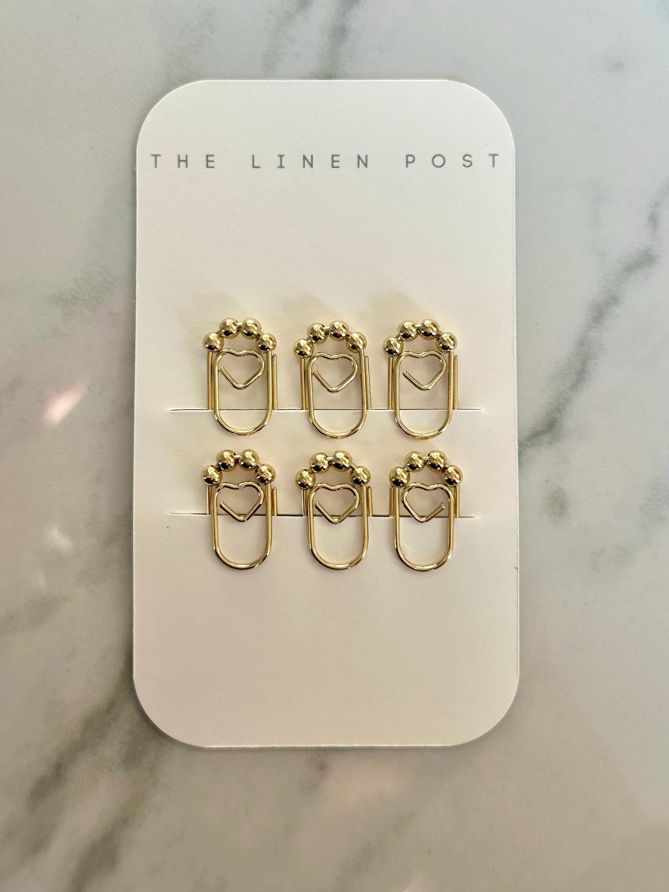 Mini Gold Paper Clips | Gold Plated Cute Stationary Paperclips ...