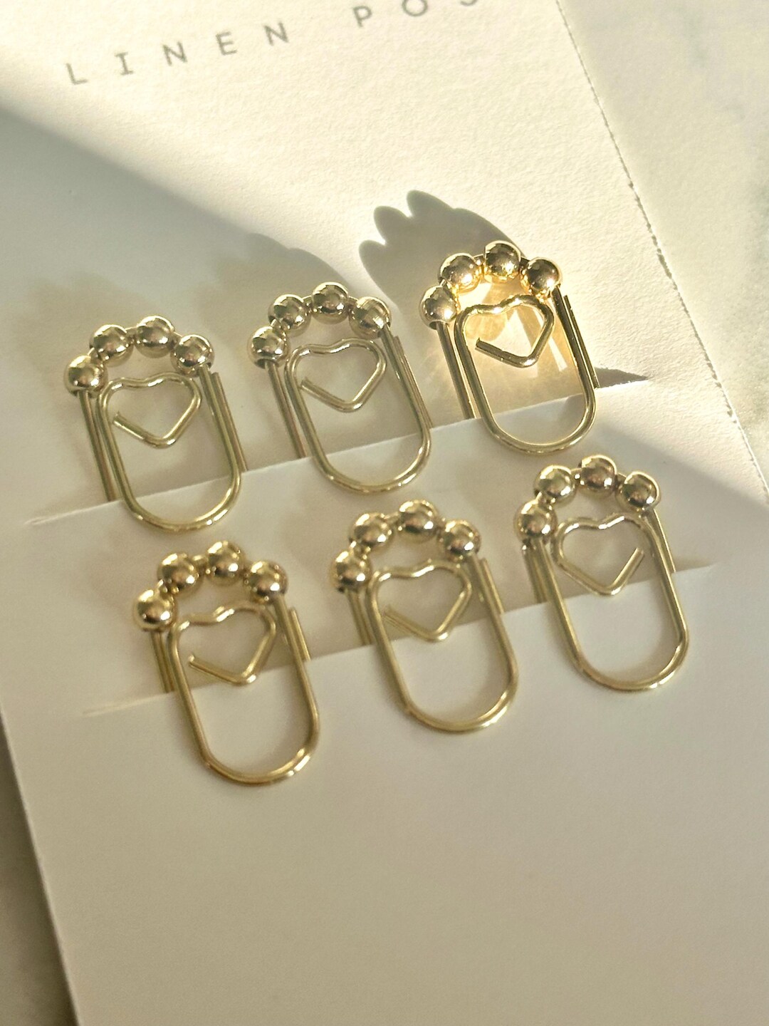Mini Gold Paper Clips | Gold Plated Cute Stationary Paperclips ...