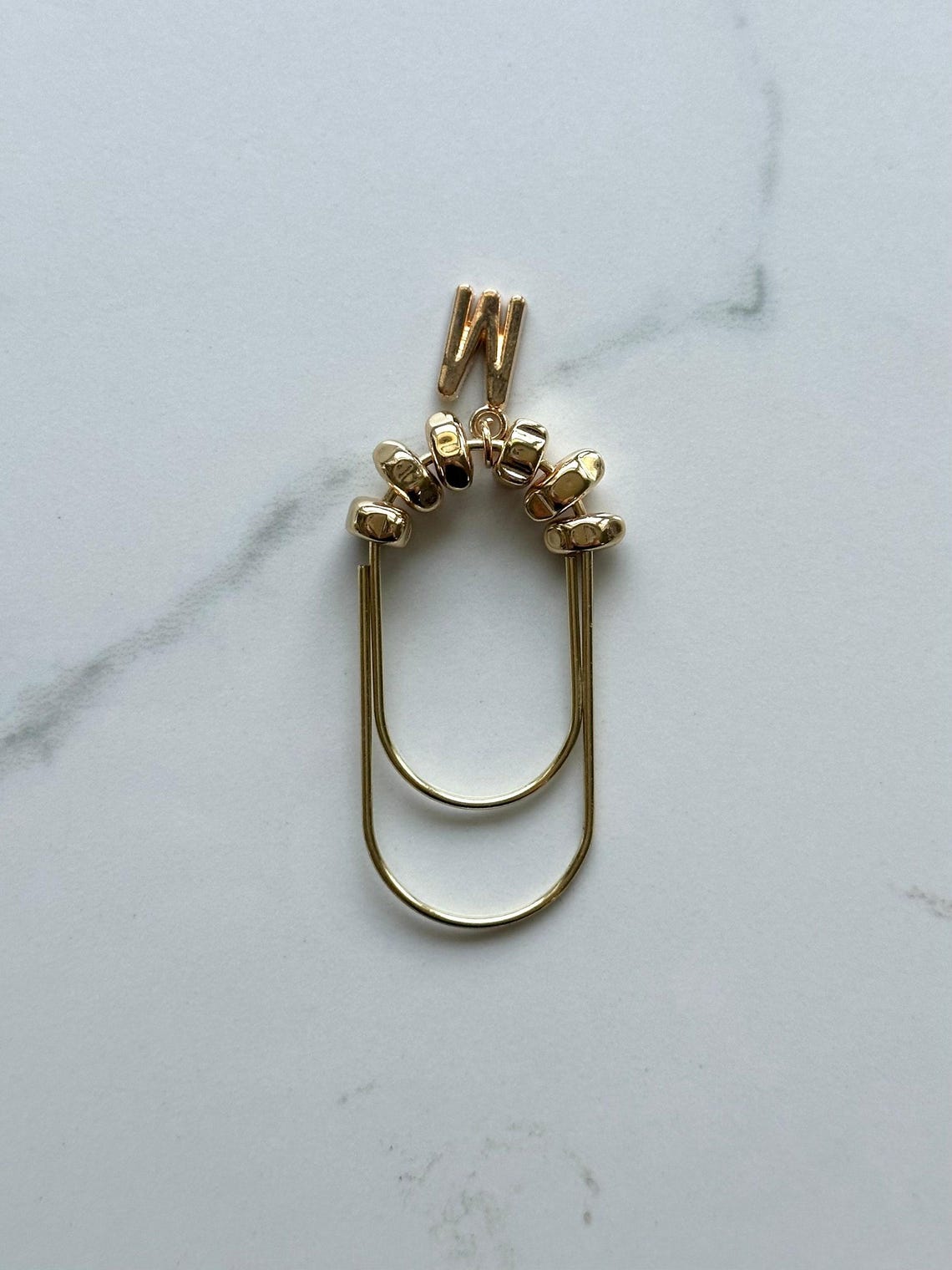 Planner Paper Clip | Initial Gold Bookmark for Journal | Accessories ...