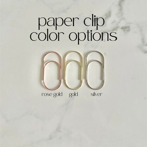 Planner Paper Clip | Personalized Monogram Bookmark for Journal ...