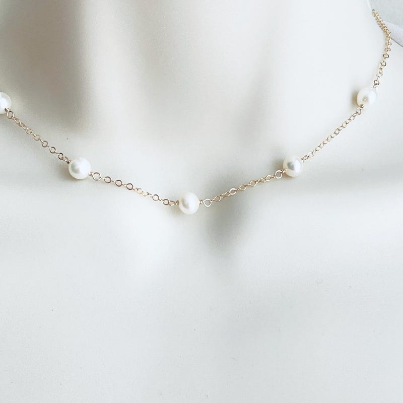 Dainty Pearl Jewelry Etsy
