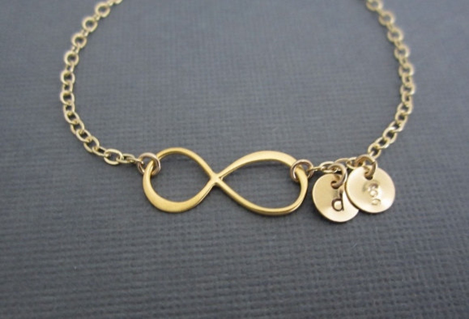 Gold Infinity Bracelet. Personalized Gold Jewelry. 24K Gold - Etsy