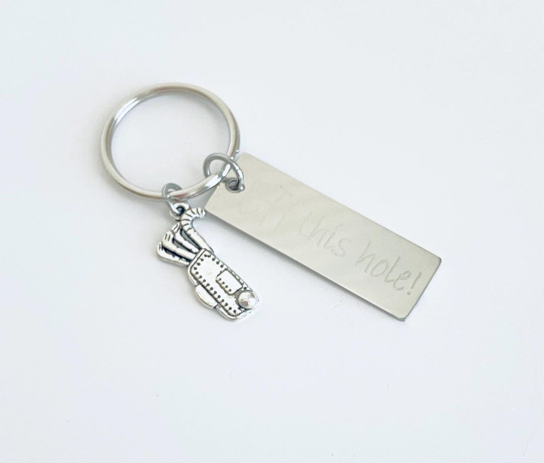 Personalized Golf Key Chain. Customized Golf Club Key Chain. Engraved ...