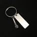 Personalized Microphone Key Chain. Customized Stainless Steel - Etsy
