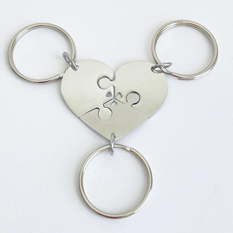 Puzzle Keychain - Etsy