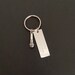 Personalized Microphone Key Chain. Customized Stainless Steel Tag. Name ...