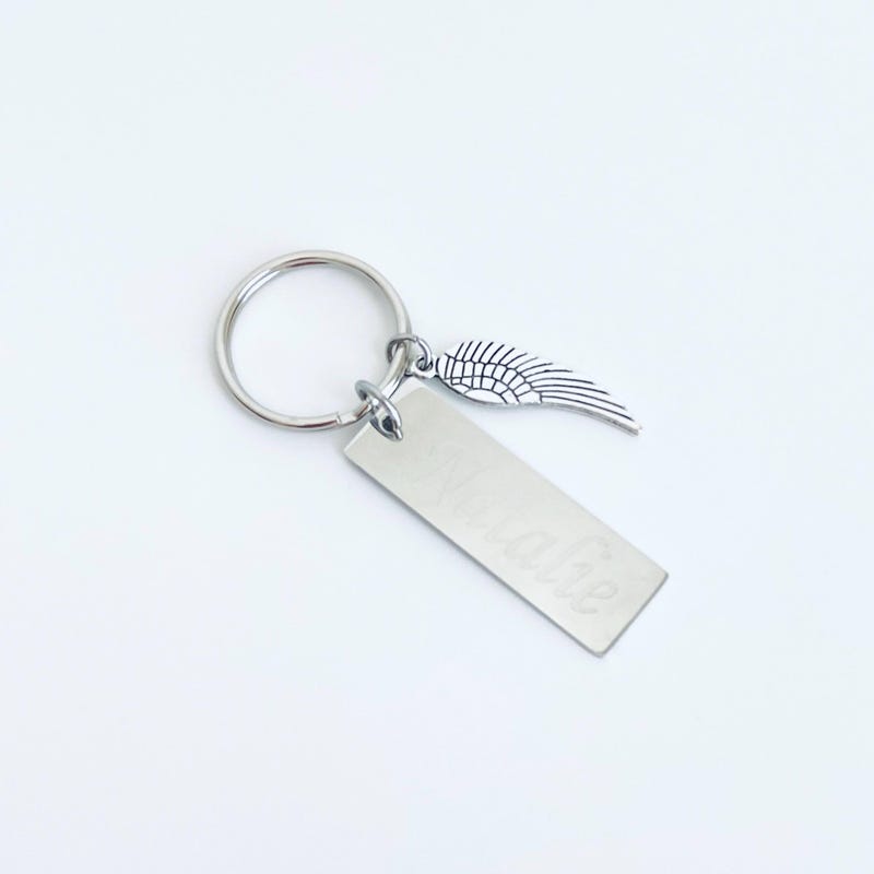 Angel Wing Key Chain - Etsy