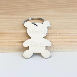 Customized Bear Key Chain.engraved Stainless Steel Bear Key Chain ...