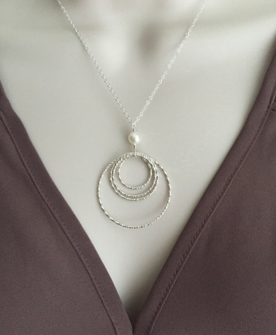 4 Generation Necklace. Delicate Sterling Silver Infinity Necklace ...