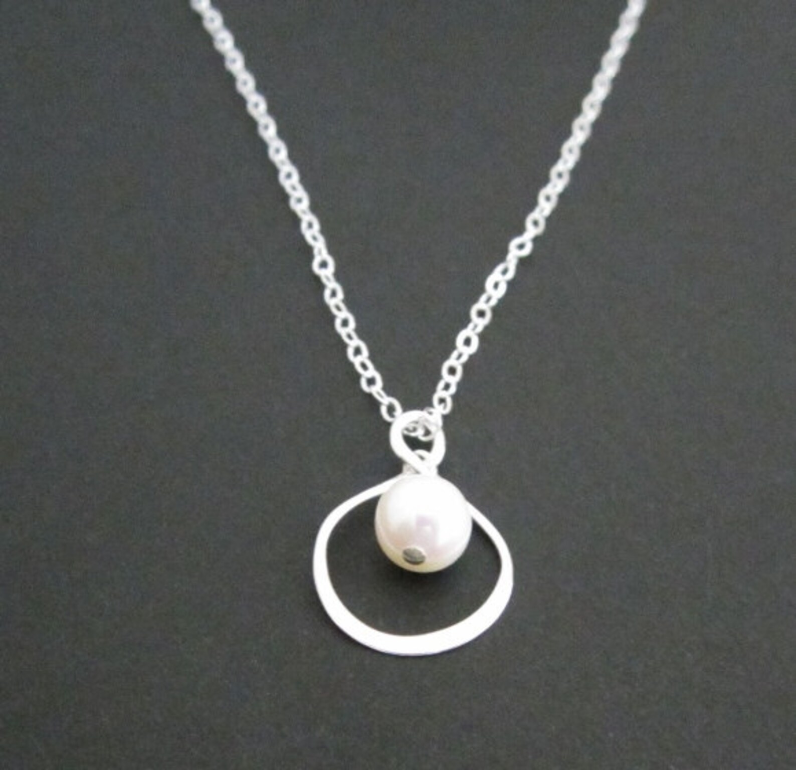 Infinity Necklace. Sterling Silver Eternity Charm. Bridesmaid - Etsy