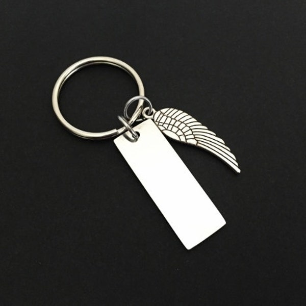 Angel Wing Key Chain - Etsy