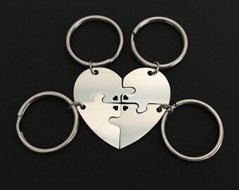 Puzzle Key Chains - Etsy