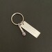 Personalized Microphone Key Chain. Customized Stainless Steel Tag. Name ...
