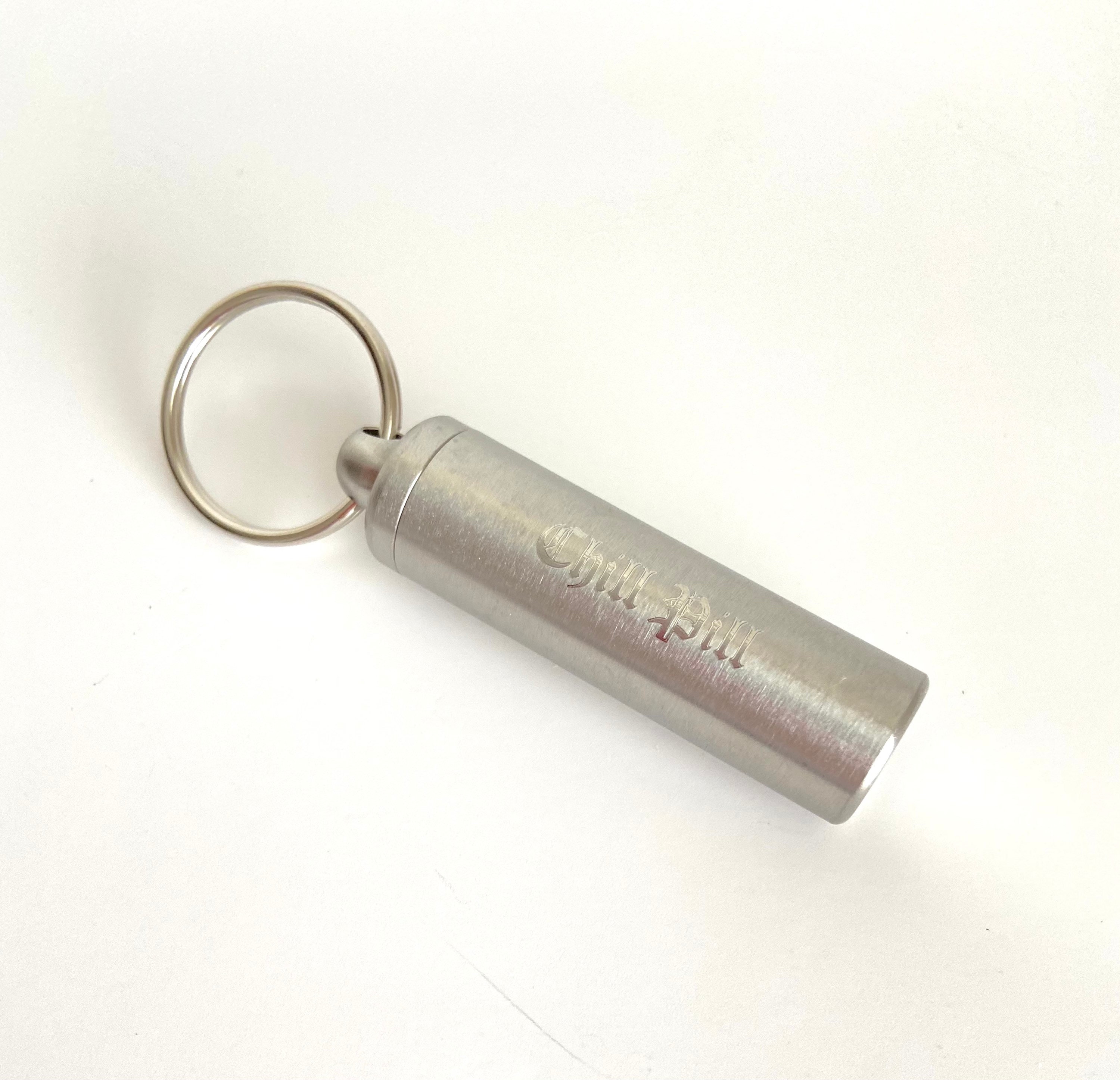 SMALL Personalized Pill Holder Key Chain. Pill Box Key Chain. | Etsy