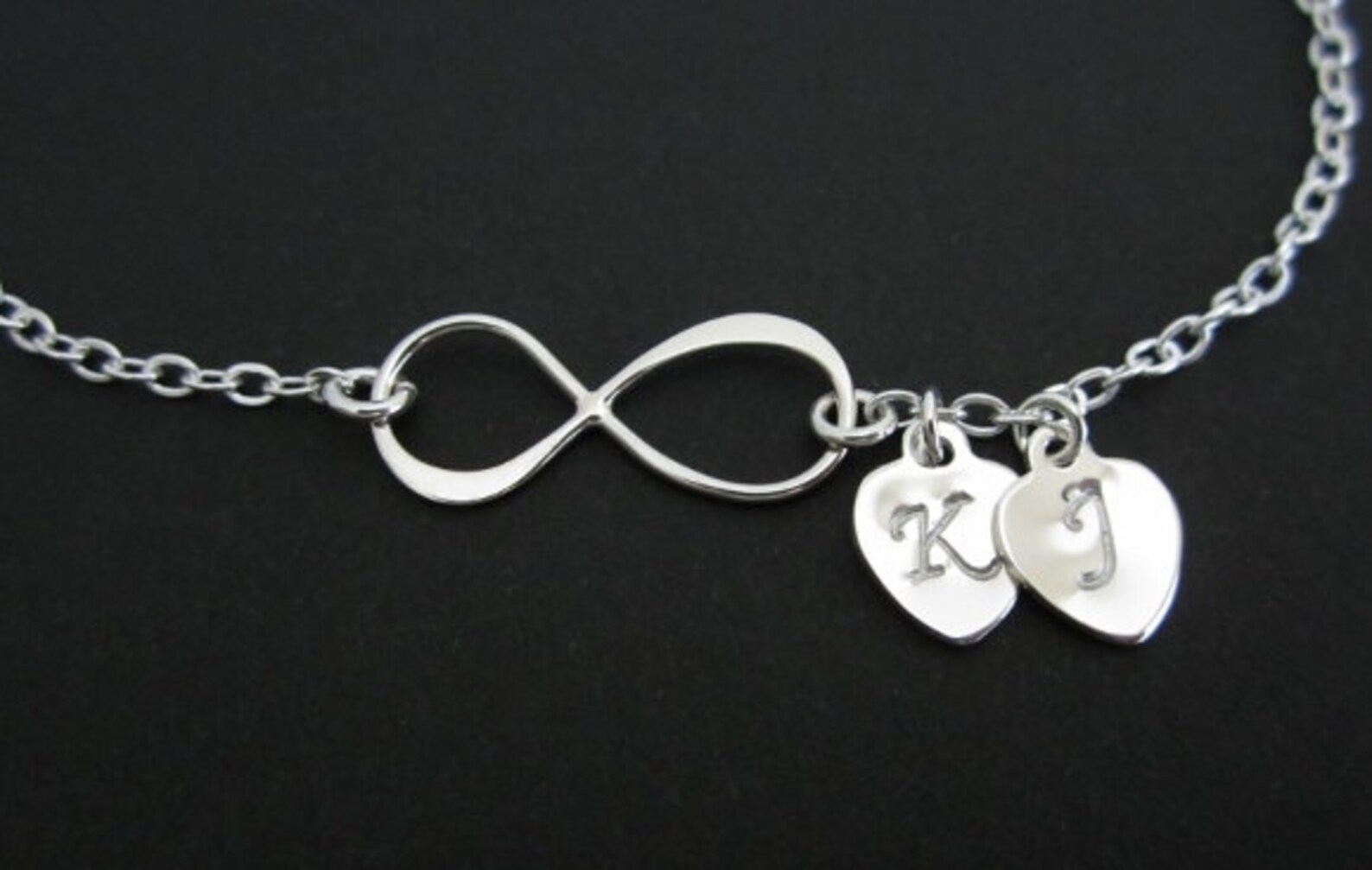 Infinity Bracelet. Personalized Sterling Silver - Etsy