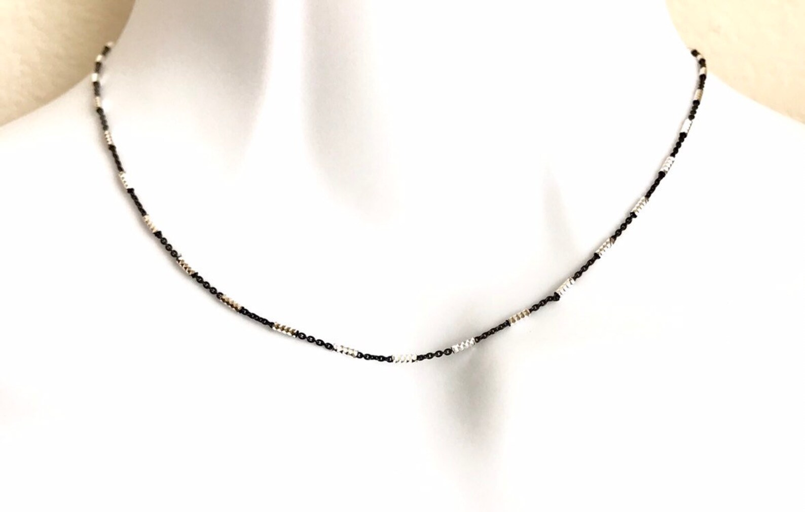 Delicate Chain Necklace. Sterling Silver Chain Necklace. Two | Etsy