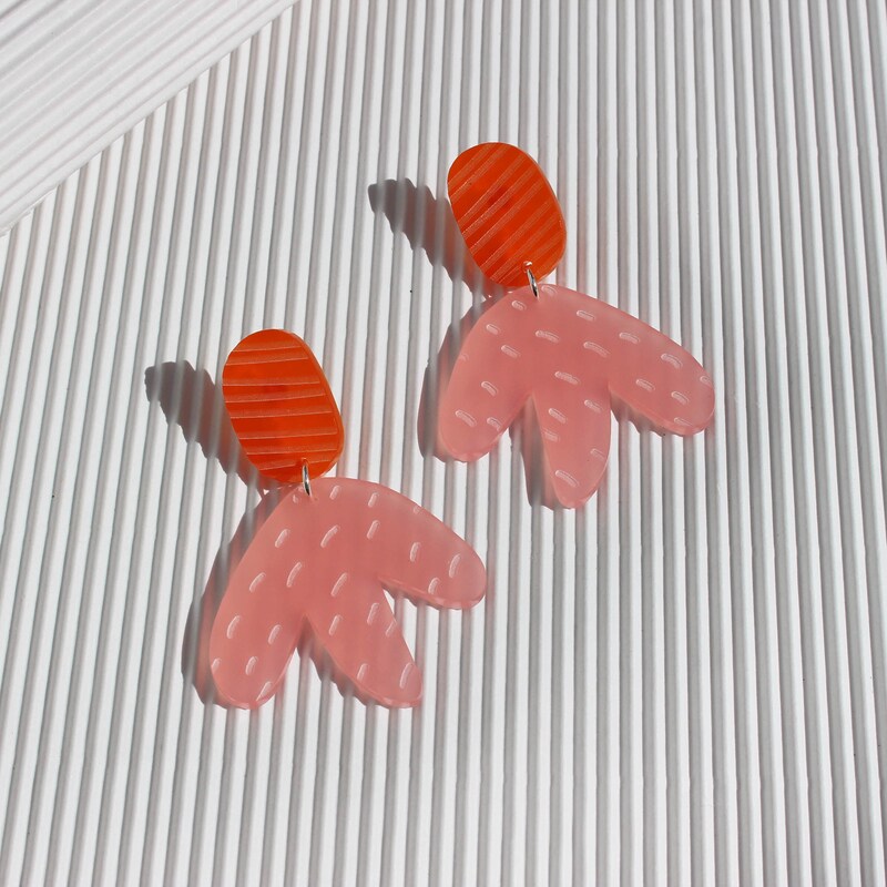 Acrylic Earrings - Etsy