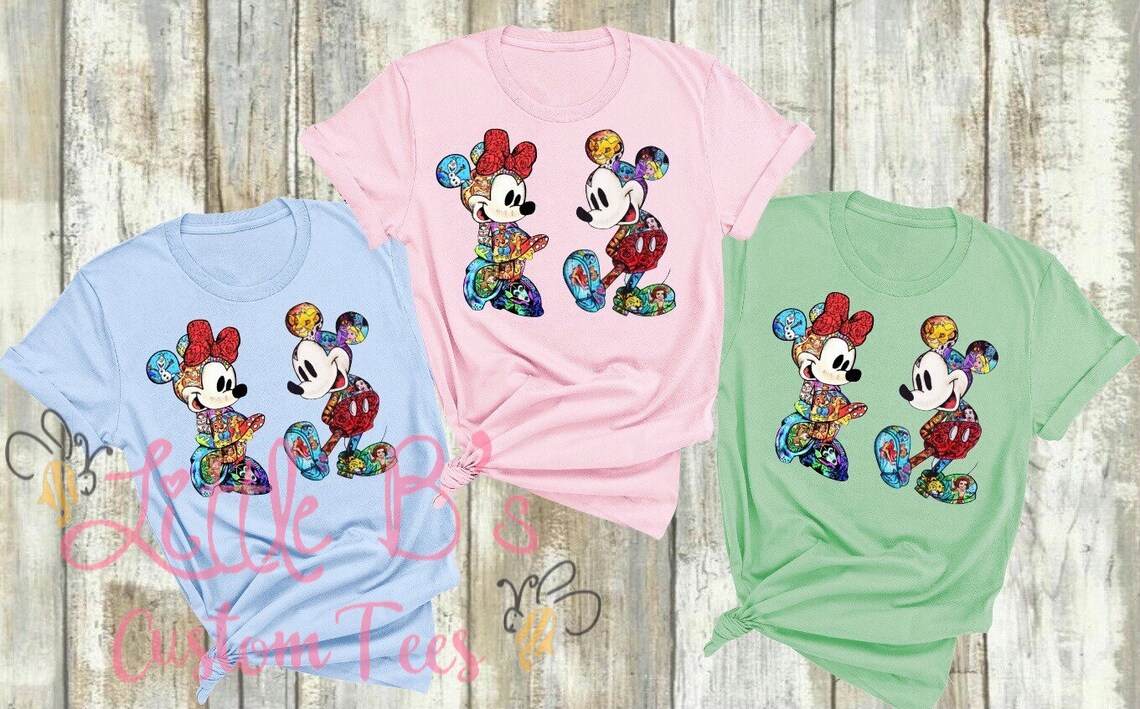 Disney Shirt Disney Mashup Shirt Disney Collage All - Etsy