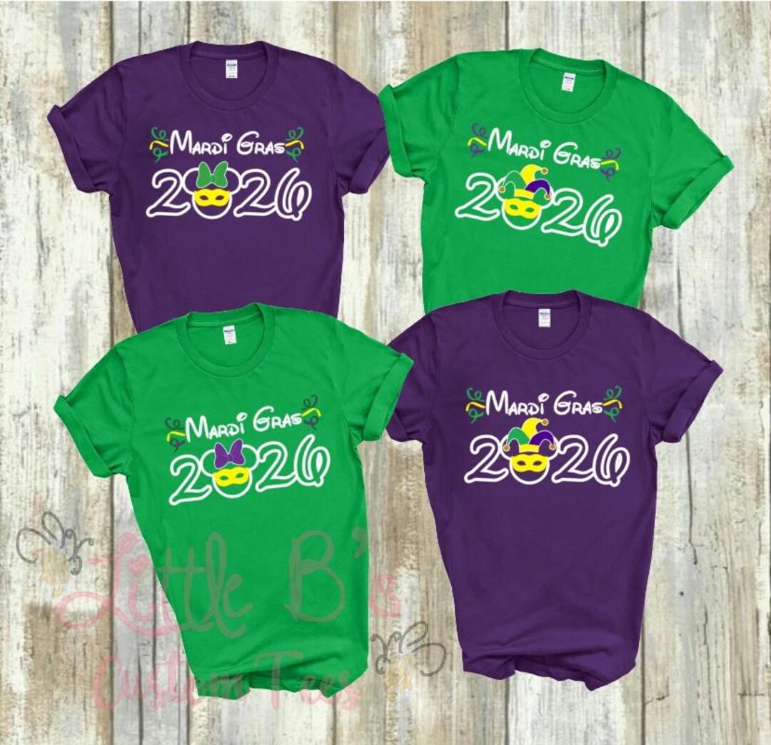 Disney Mardi Gras Shirts | Madi Gras 2026 | Matching Disney Family ...