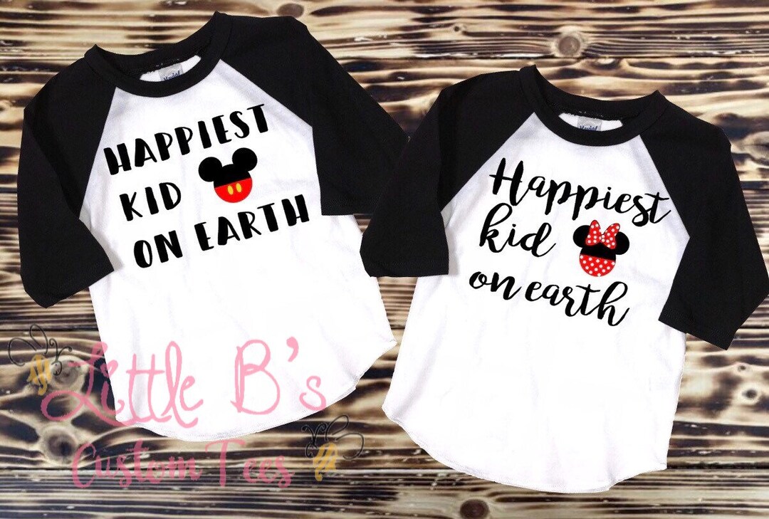 Disney Vacation Shirt | Happiest Kid on Earth | Best Day Ever | Kids ...