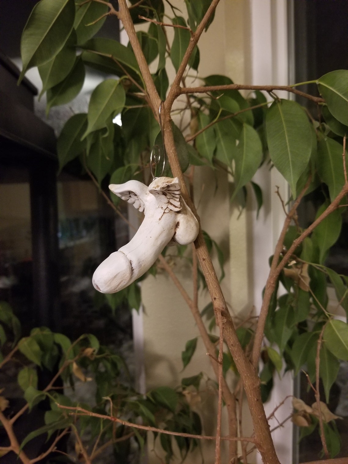 Angelic Flying Penis Ornament Etsy