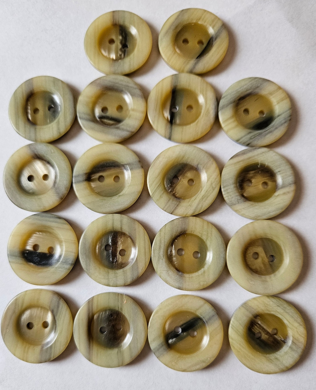 Vintage Buttons/vintage Imitation MOP Coat Buttons/ Mother of Pearl ...