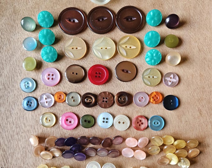 Vintage House Dress Buttons/vintage SPC Buttons/vintage Plastic ...