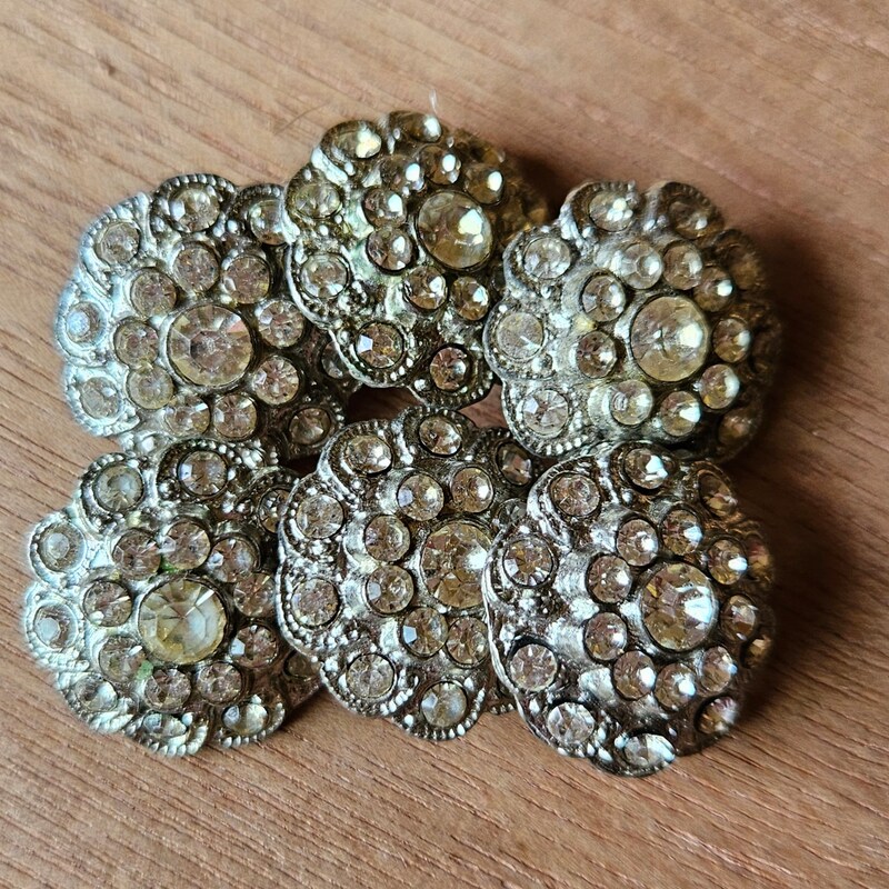 Rhinestone Buttons - Etsy