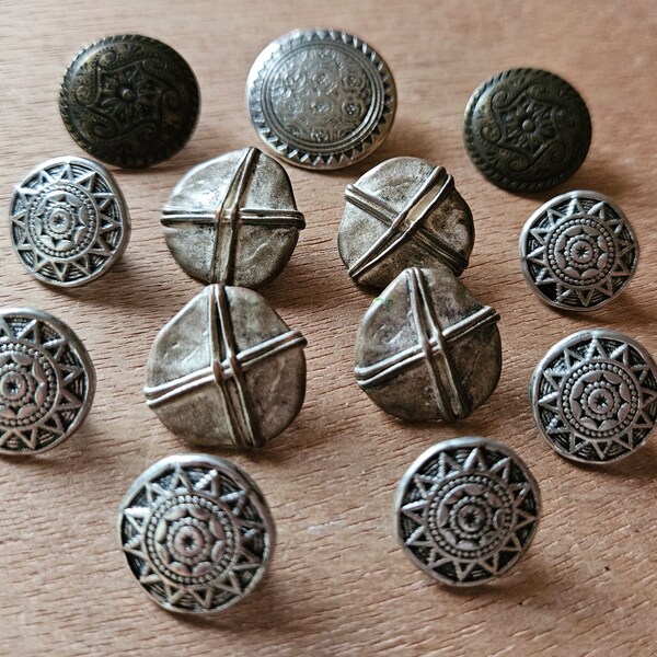 Pewter Buttons - Etsy