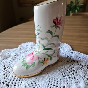 Vintage Ceramic Boot Vase Figurine/ Vintage Boot Vase/ Vintage Boot ...